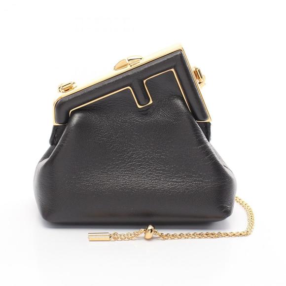 Fendi | Jewelry | Fendi First Nano Charm Leather Wallet Grey 7as5 ...